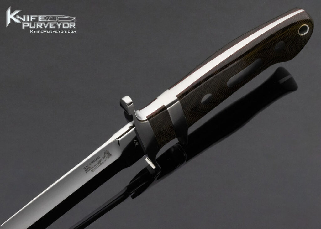 Bob Loveless Custom Knife Green Micarta Big Bear Fighter with ...