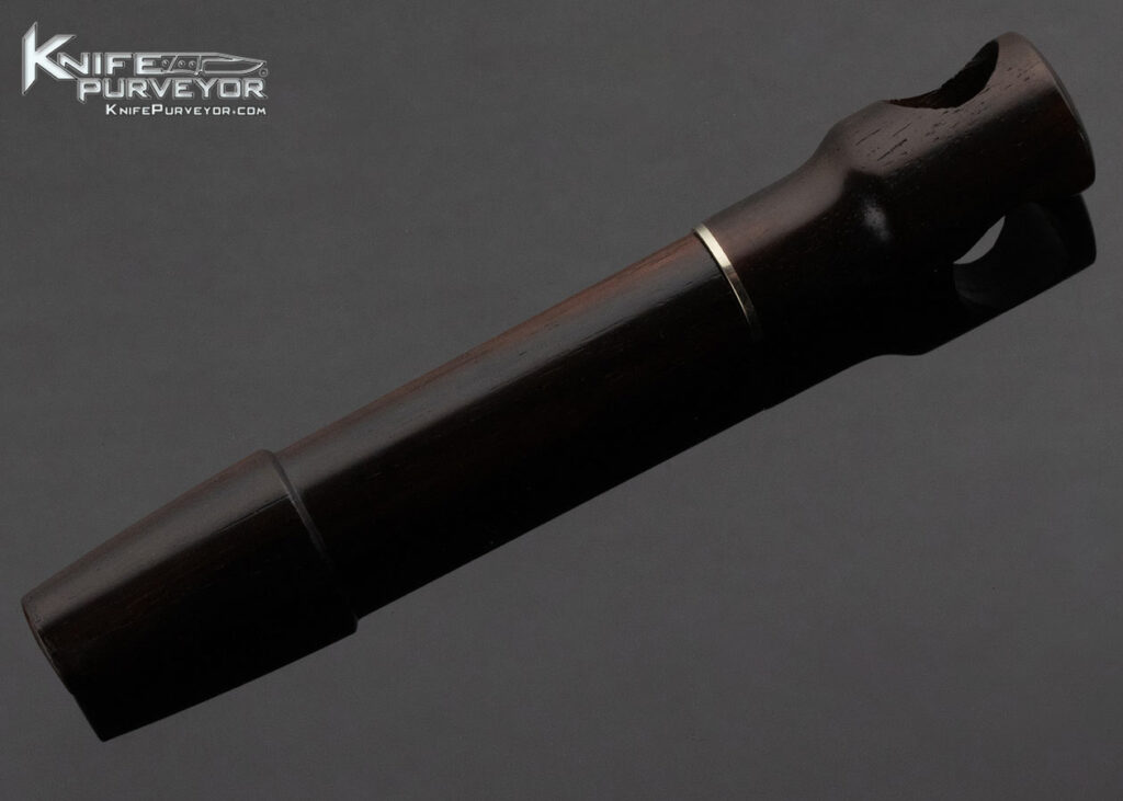 C Gray Taylor Custom Knife Desert Ironwood Sandra Brady Scrimshawed Collapsible Push Dagger ...