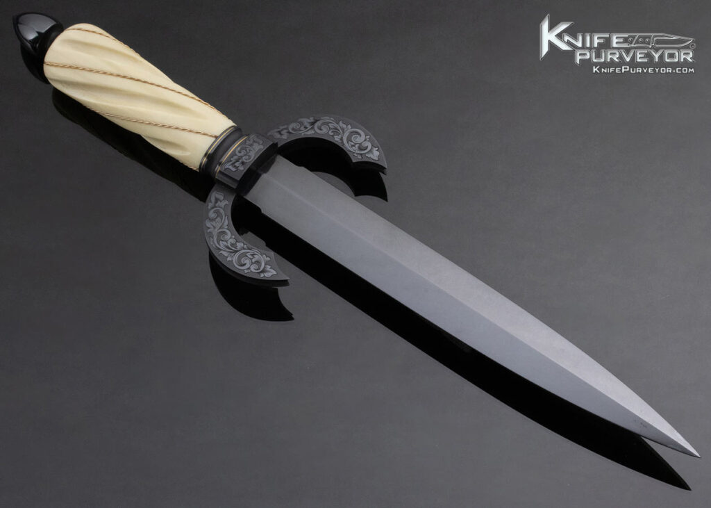 Dr. Fred Carter Custom Knife Sole Authorship Engraved Fluted Mammoth ...