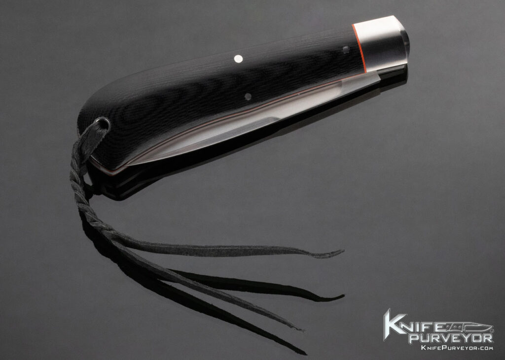 Enrique Pena Custom Knife PN1 Polished Black G-10 w/ Red Liners - Knife ...