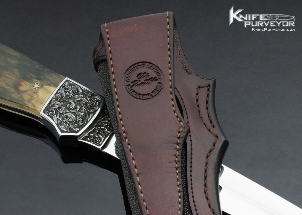 Don Lozier Custom Knife Ben Shostle Engraved Mammoth Double Ground ...