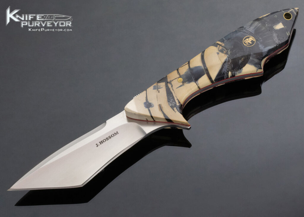 Jerry Hossom Custom Knife Mammoth Tooth Fixed Blade - Knife Purveyor