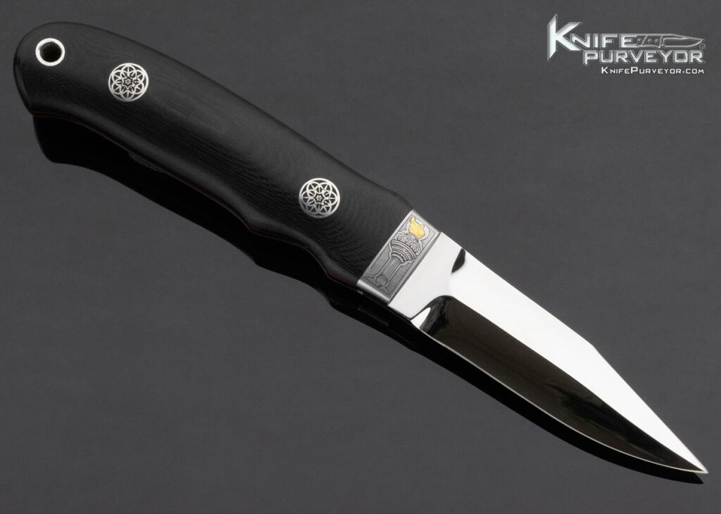 Bob Loveless Custom Knife Black Micarta Signature Logo New York Special ...