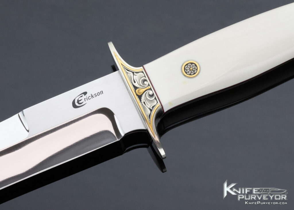 Curt Erickson Custom Knife Engraved by Julie Warenski - Knife Purveyor