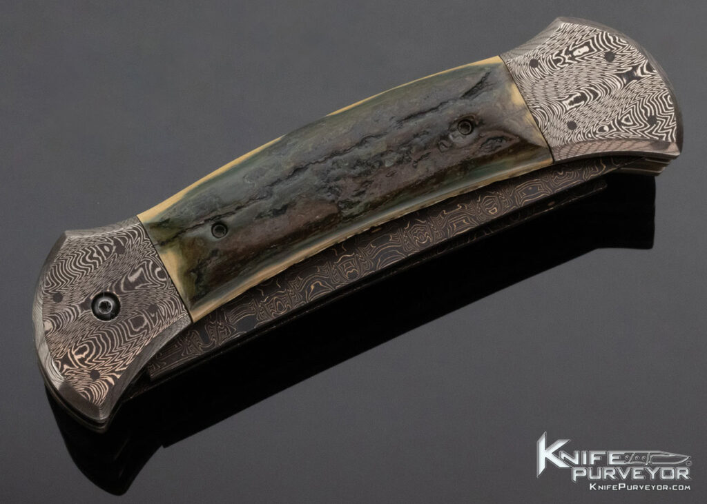 Philip Booth Custom Knife Mammoth and Damascus Double Bladed - Knife ...