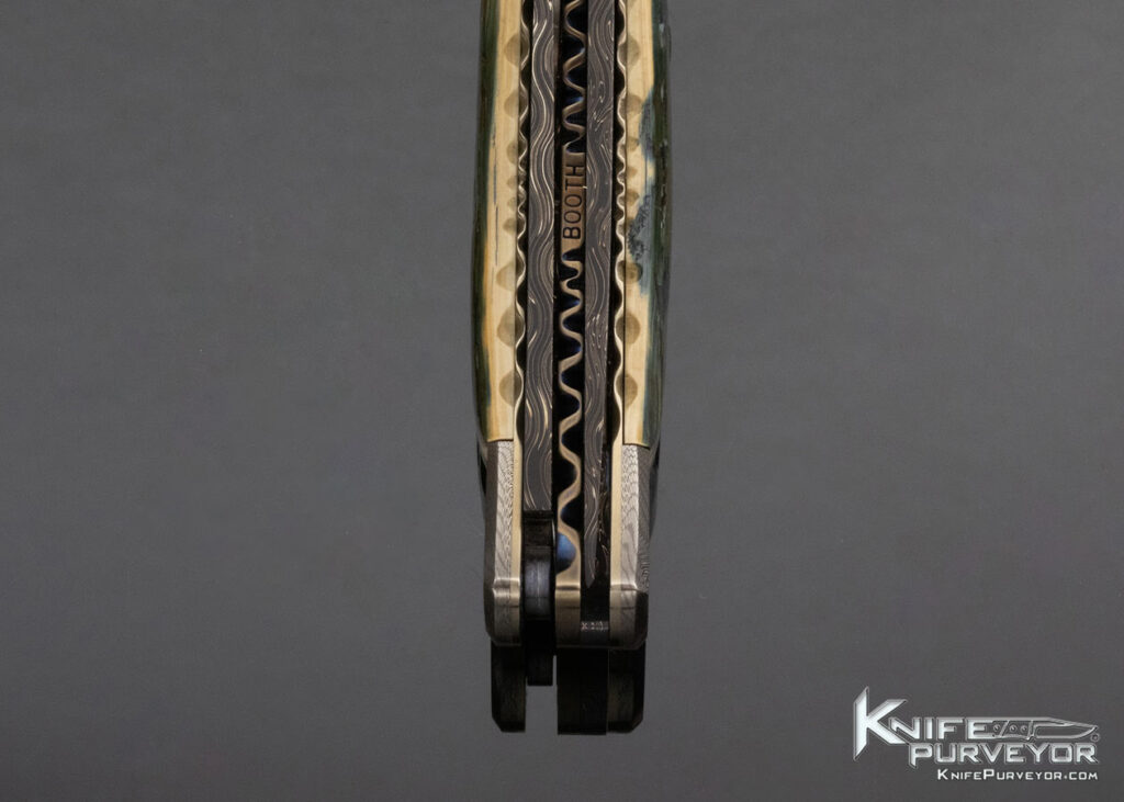 Philip Booth Custom Knife Mammoth and Damascus Double Bladed - Knife ...