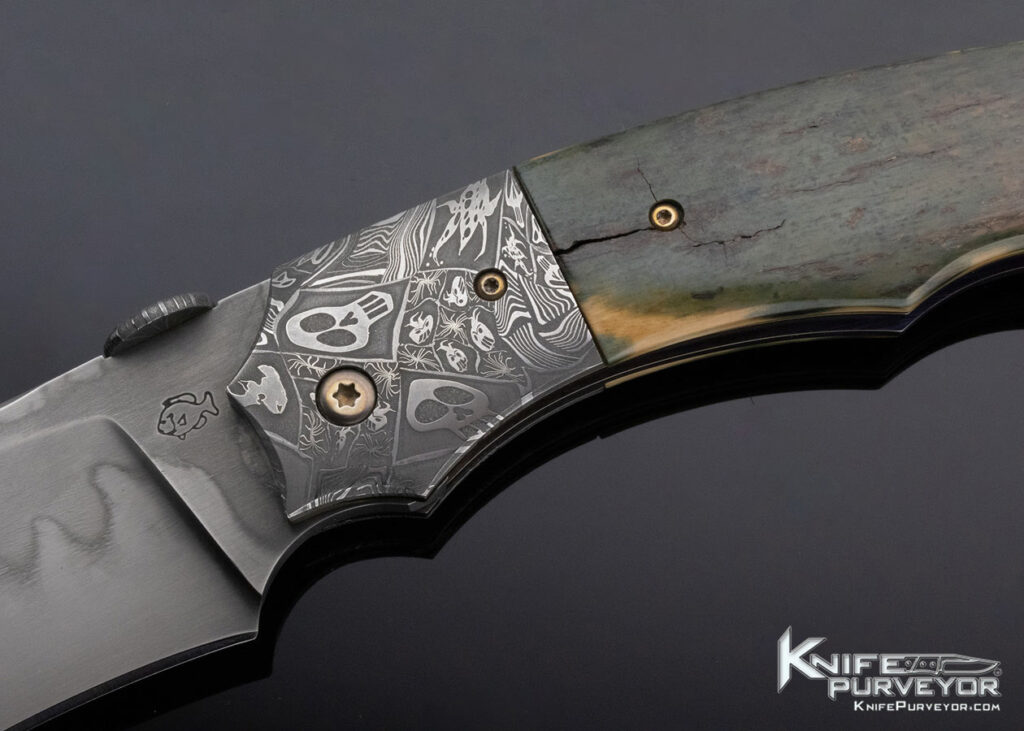 Don Hanson Custom Knife Sole Authorship Mosaic Damascus and Hand Forged ...
