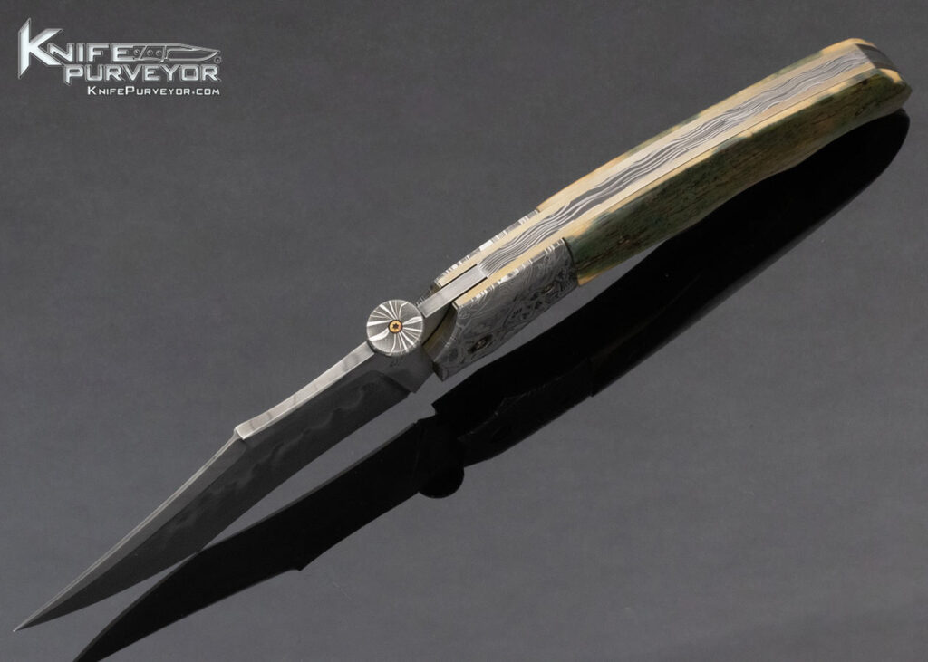 Don Hanson Custom Knife Sole Authorship Mosaic Damascus and Hand Forged ...