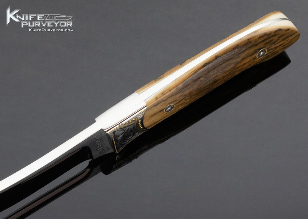 Curt Erickson Custom Knife Mammoth Skinner Engraved by Julie Warenski ...