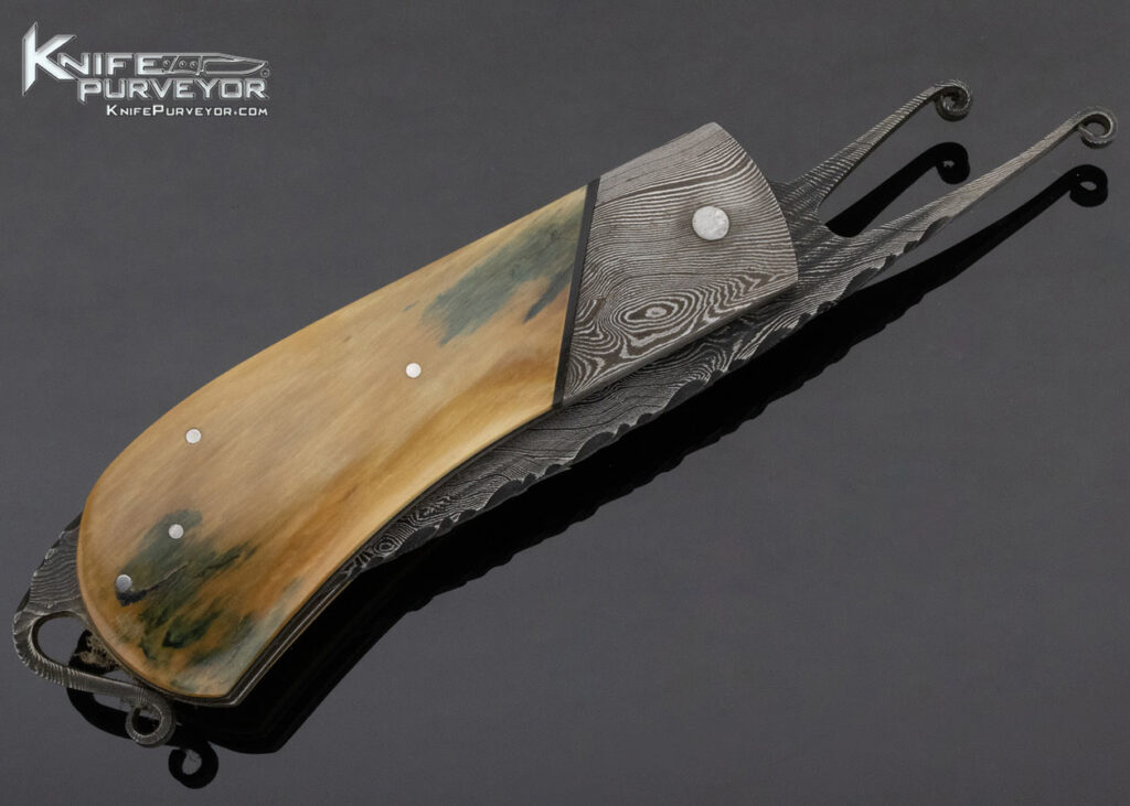 Daniel Winkler Custom Knife Sole Authorship Damascus & Mammoth Friction ...