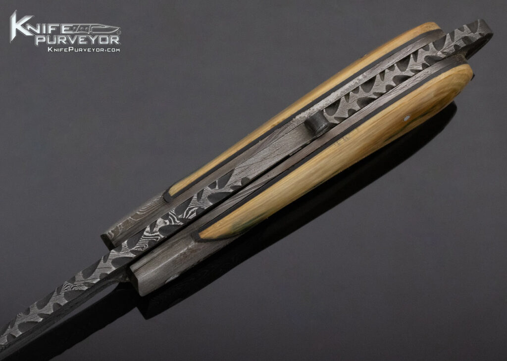 Daniel Winkler Custom Knife Sole Authorship Damascus & Mammoth Friction ...