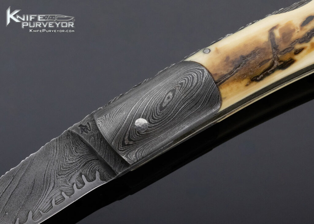 Daniel Winkler Custom Knife Sole Authorship Damascus and Mammoth ...