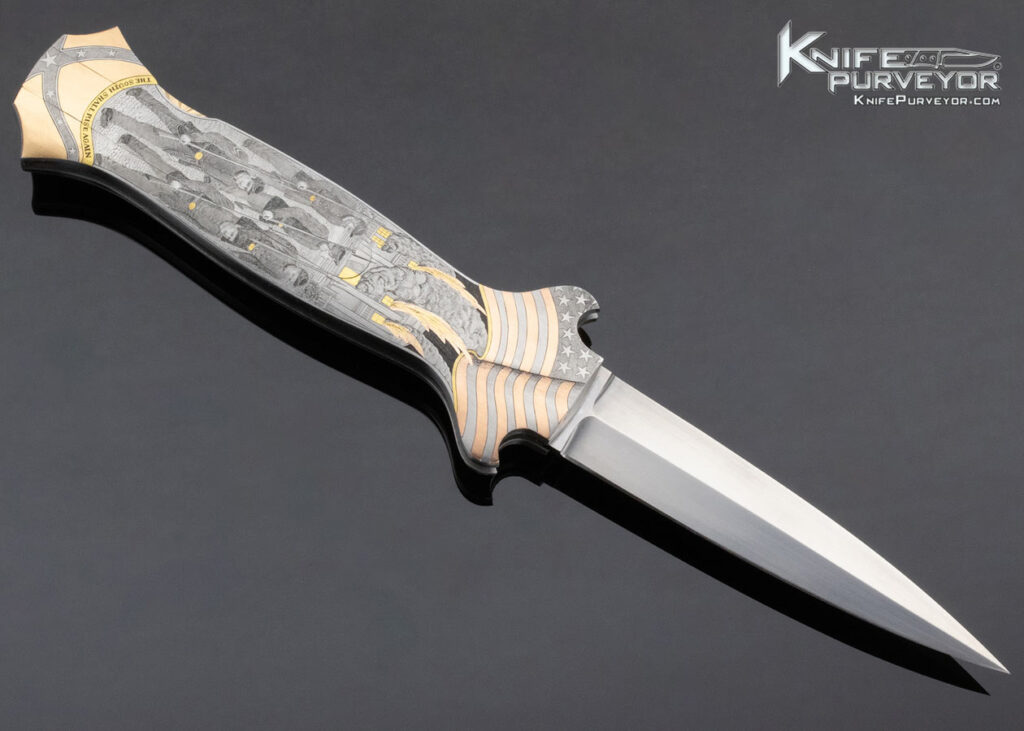 Joe Kious Custom Knife Brian Hochstrat Engraved "Civil War" Dead Bug ...