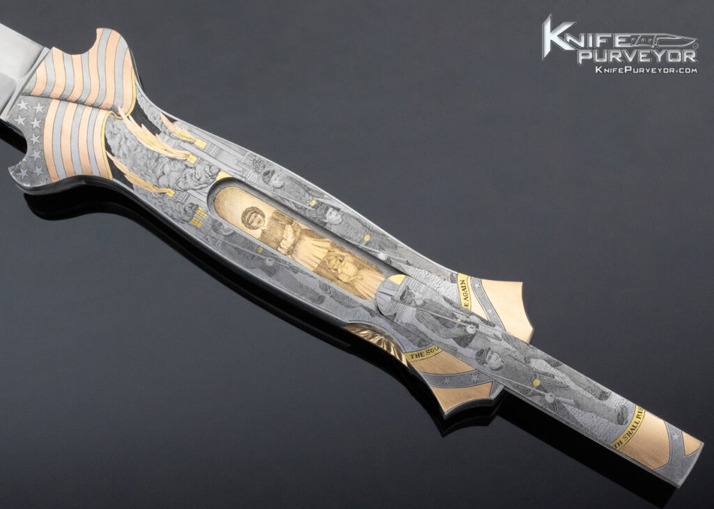 Joe Kious Custom Knife Brian Hochstrat Engraved "Civil War" Dead Bug ...