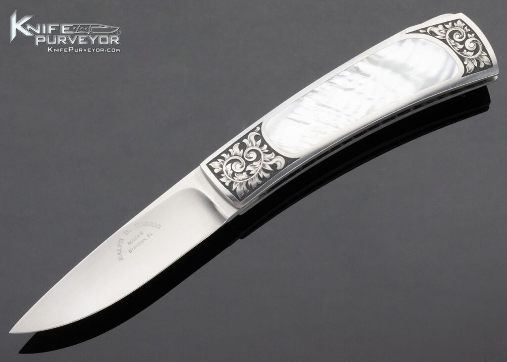 Ralph Dewey Harris Custom Knife Sole Authorship Engraved Mother of ...