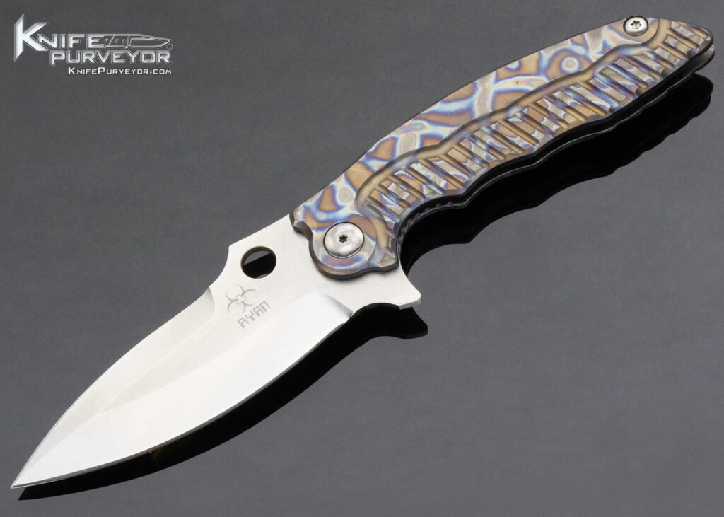 Steve Ryan Custom Knife Kanga Stretch Titanium Frame Lock - Knife Purveyor