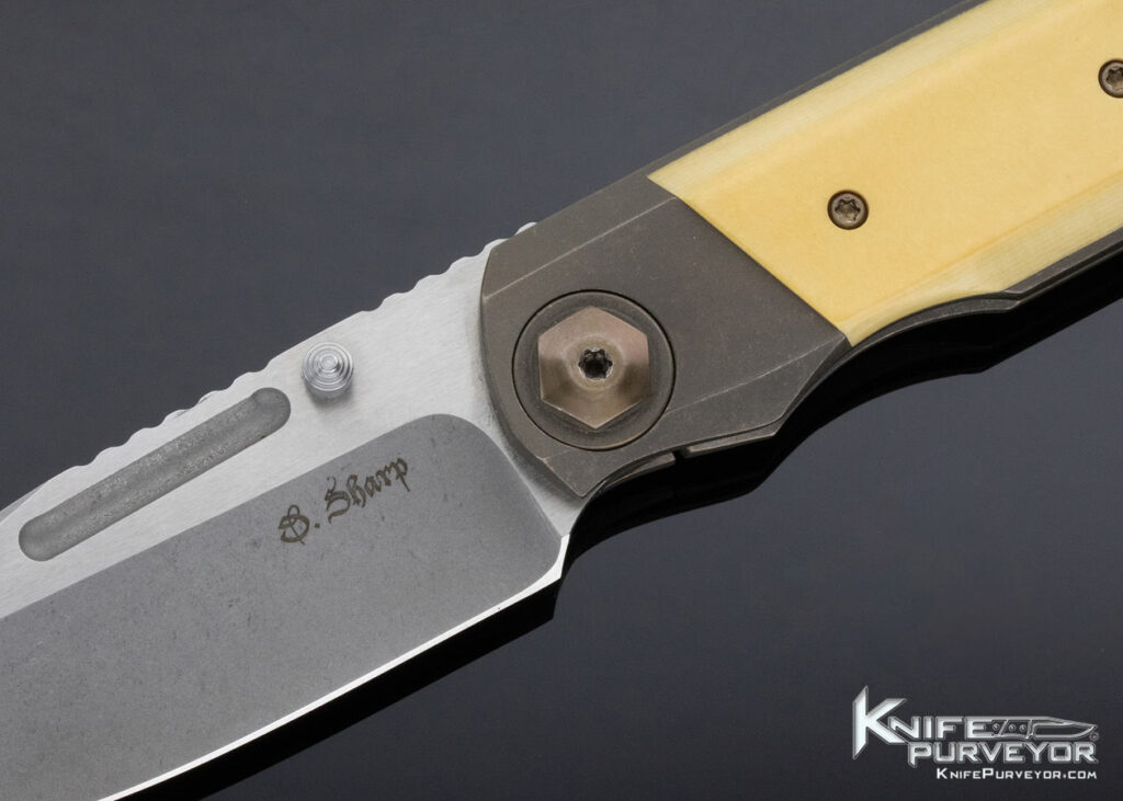 David Sharp Custom Knife Westinghouse Micarta "Double Trouble" Frame ...