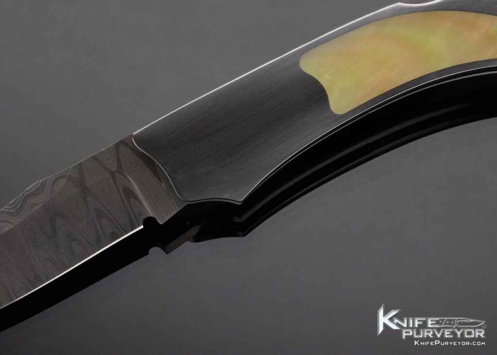 Warren Osborne Custom Knife South Sea Gold Lip Pearl Interframe ...