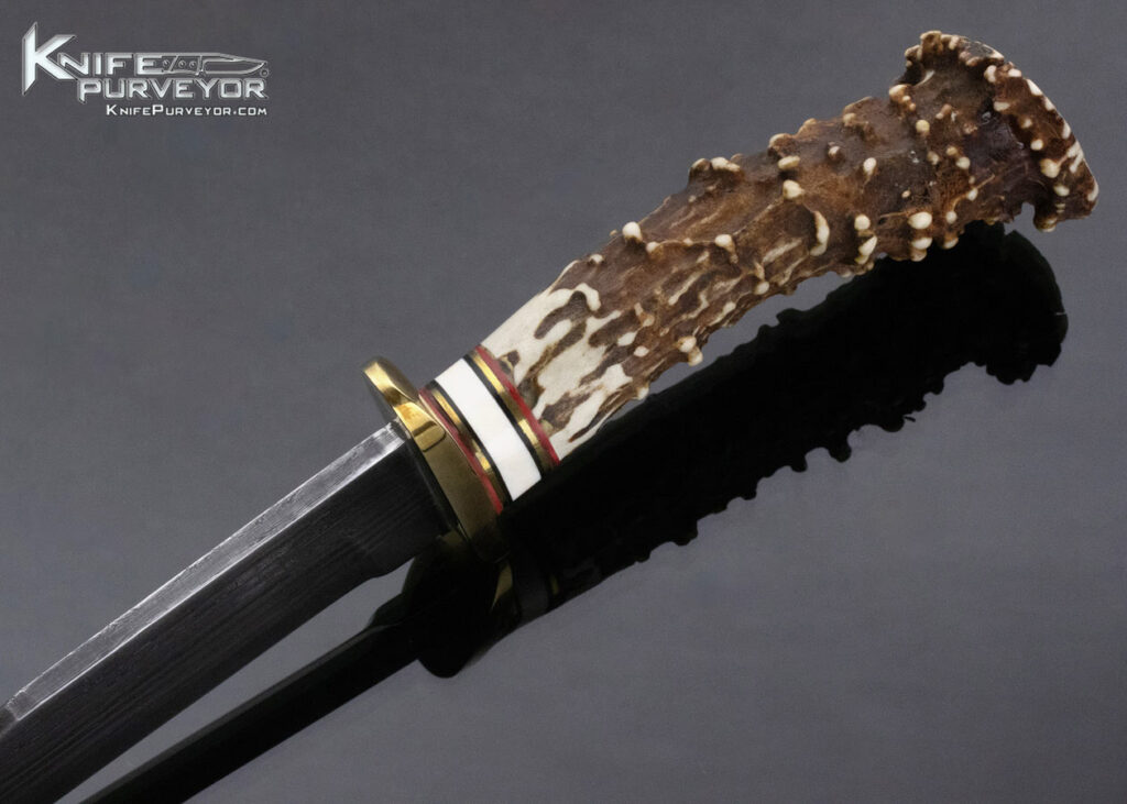 Kevin Cross Custom Knife Craig Barr San Mai and Popcorn Stag Clip Point ...