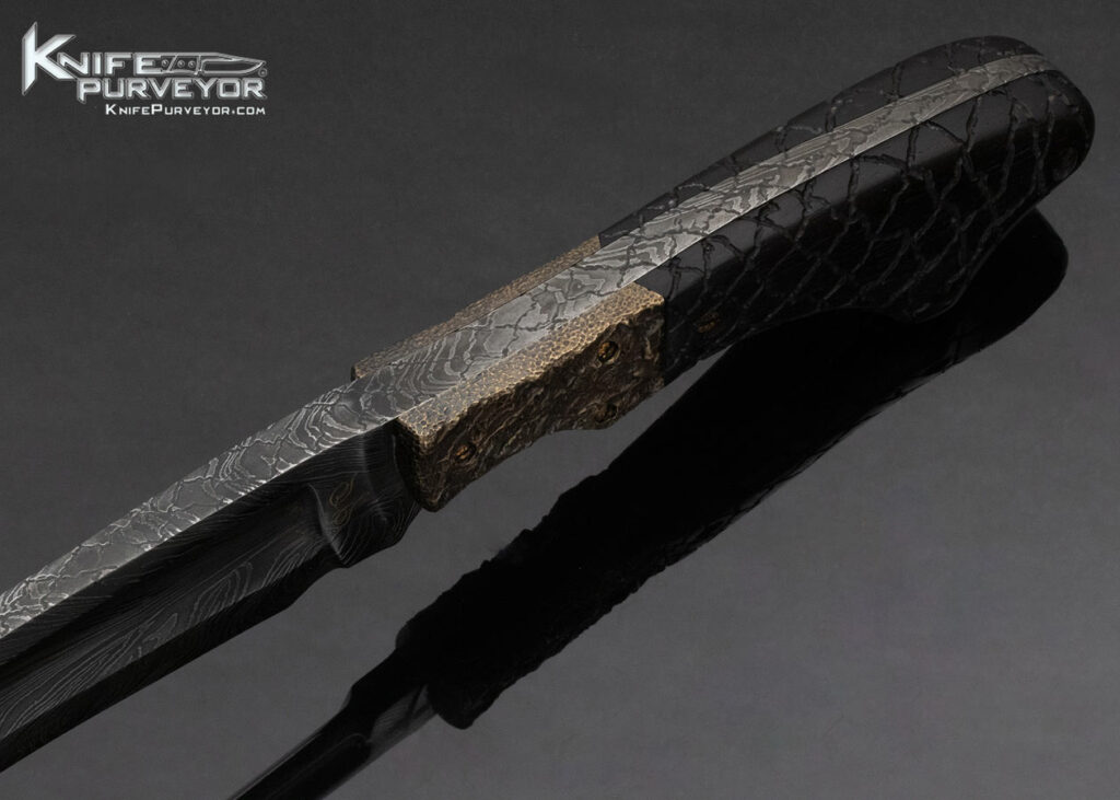 Shane Taylor Custom Knife Scorpion Tail Kukri Feather Pattern Textured ...