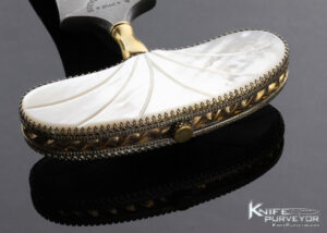 Steven Rapp Custom Knife Fluted Pearl Interframe Push Dagger with ...