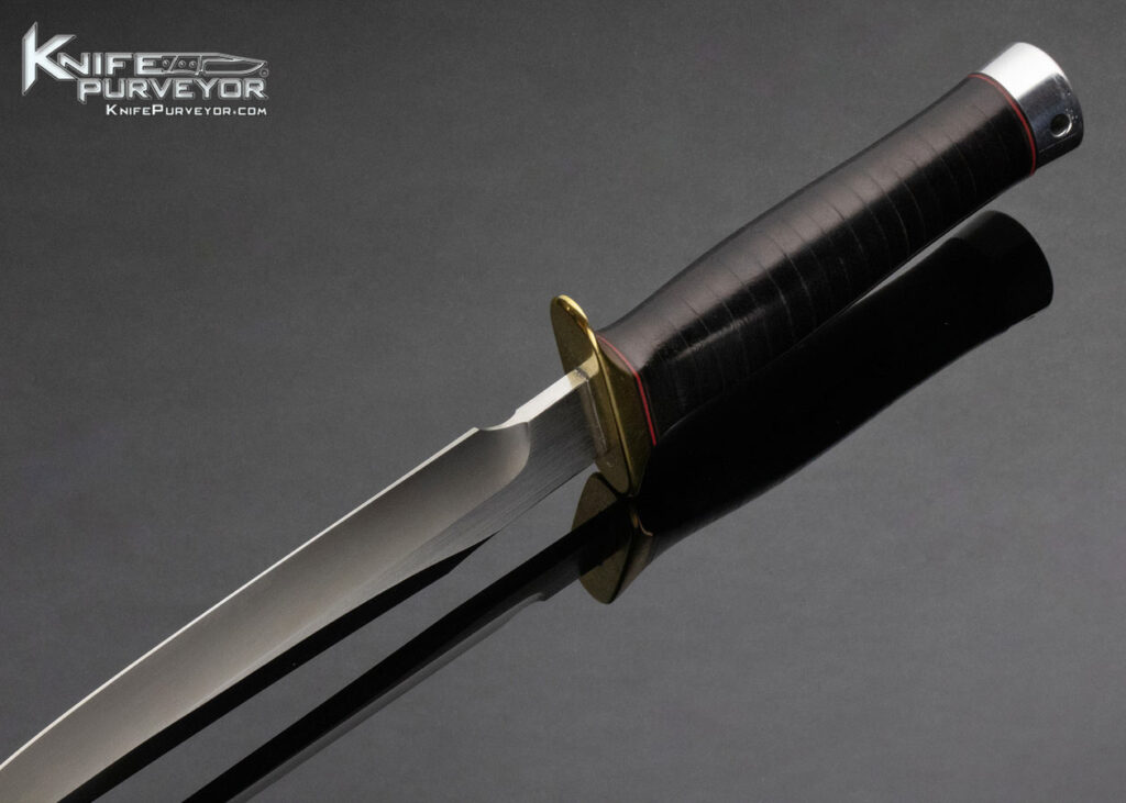 Matt Martin Custom Knife Vehement Knives Black Stacked Leather 3V ...