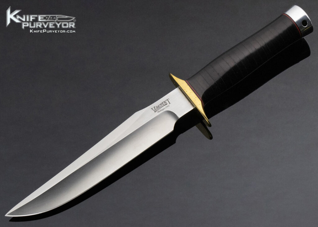 Matt Martin Custom Knife Vehement Knives Black Stacked Leather 3V ...
