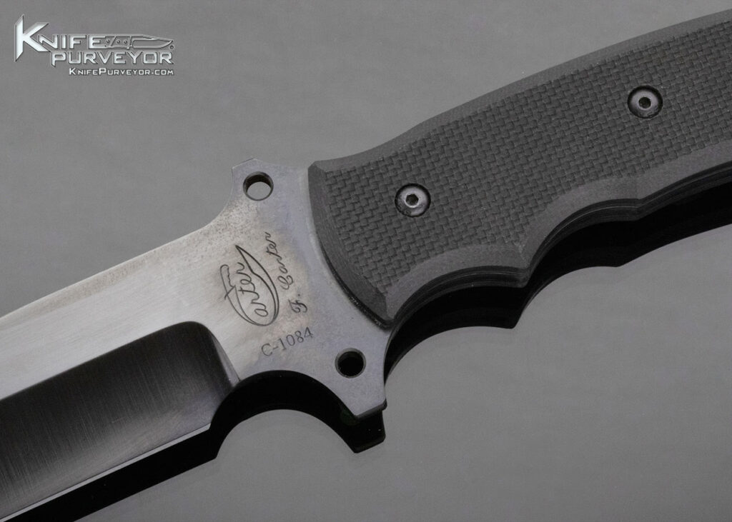 Dr. Fred Carter Custom Knife G-10 Hot Blued Carbon 1084 Fighter - Knife ...