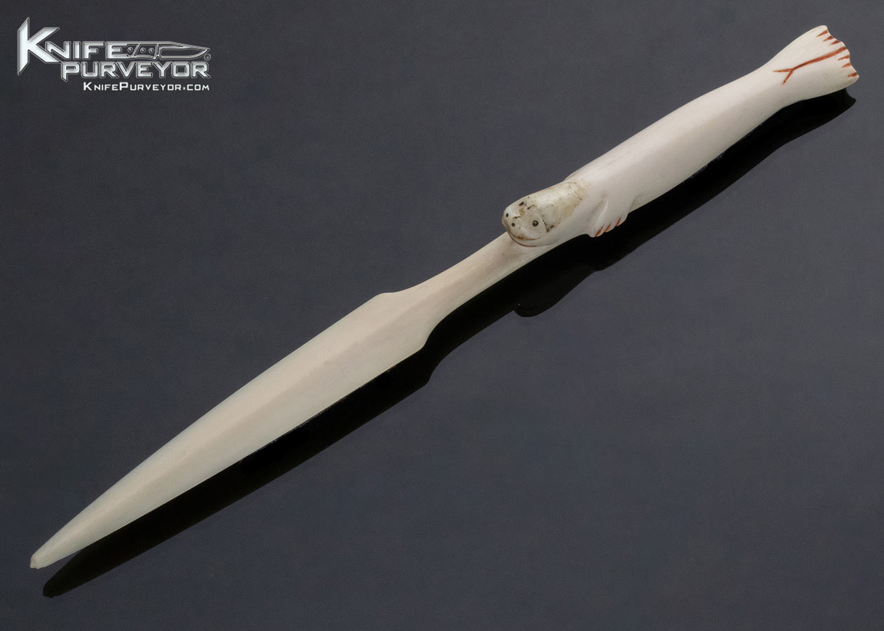 Carved Mammoth "Seal" Letter Opener - Knife Purveyor