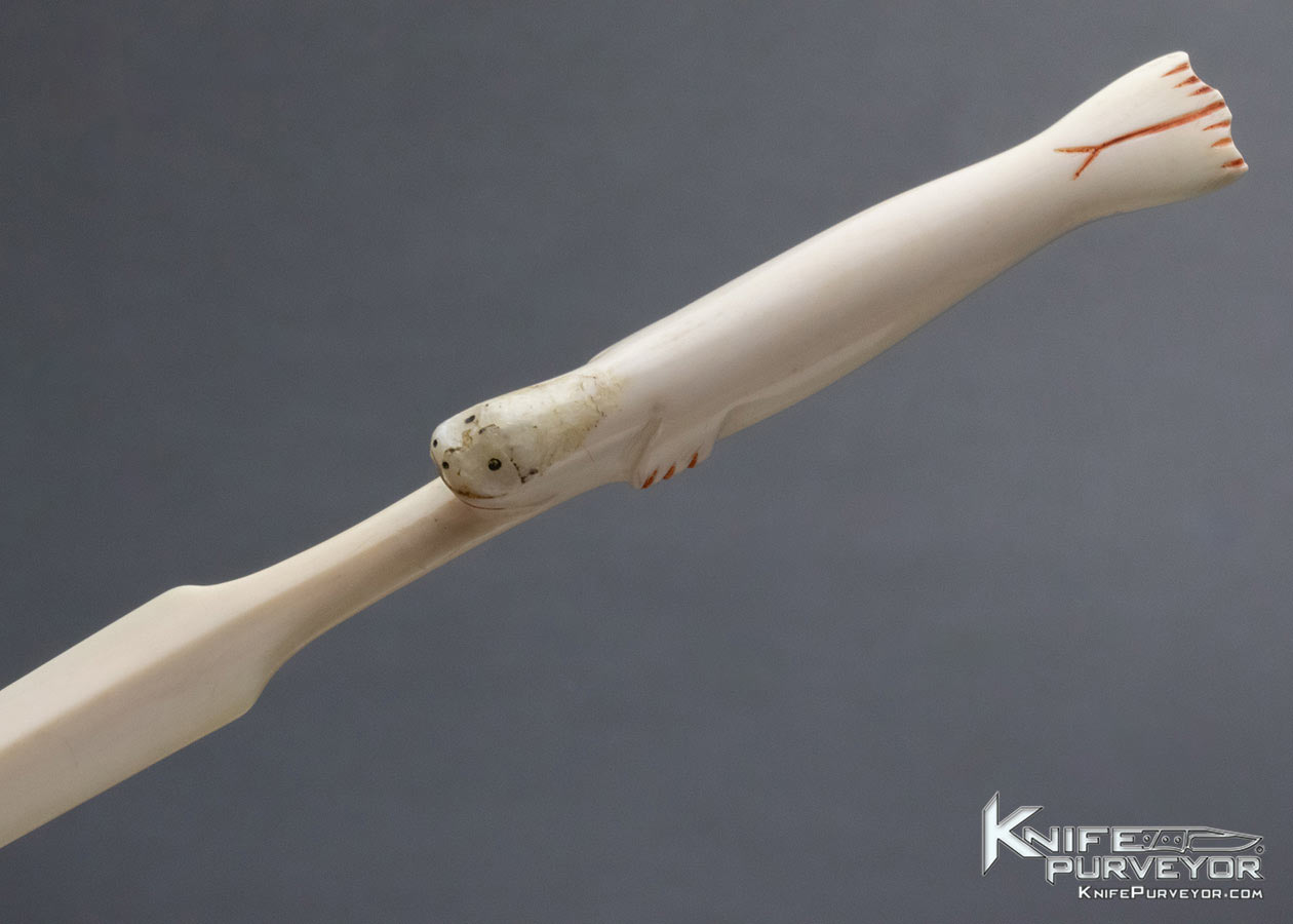 Carved Mammoth "Seal" Letter Opener - Knife Purveyor