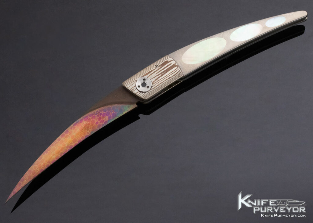Bertie Rietveld Custom Knife Mokume Pearl and Sole Authorship Dragon ...