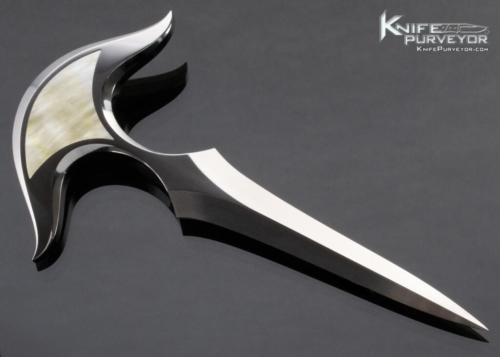 Wolfgang Loerchner Custom Knife South Sea Gold Lip Pearl Interframe ...