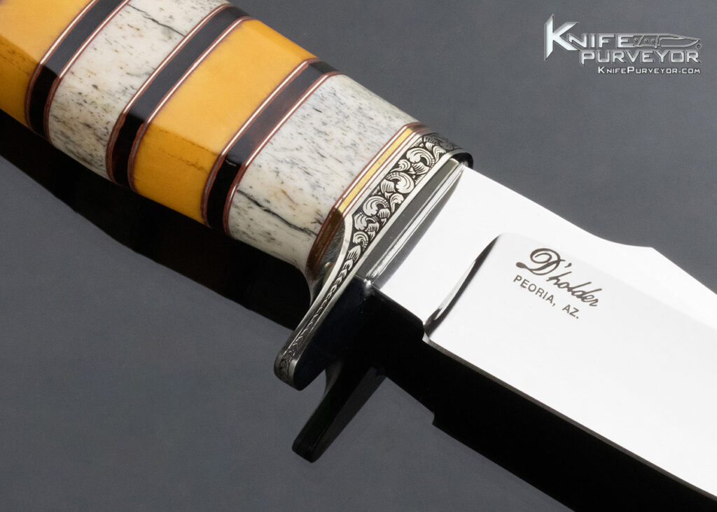 D'Alton Holder Custom Knife My Knife Engraved by Bruce Shaw Eagle with ...