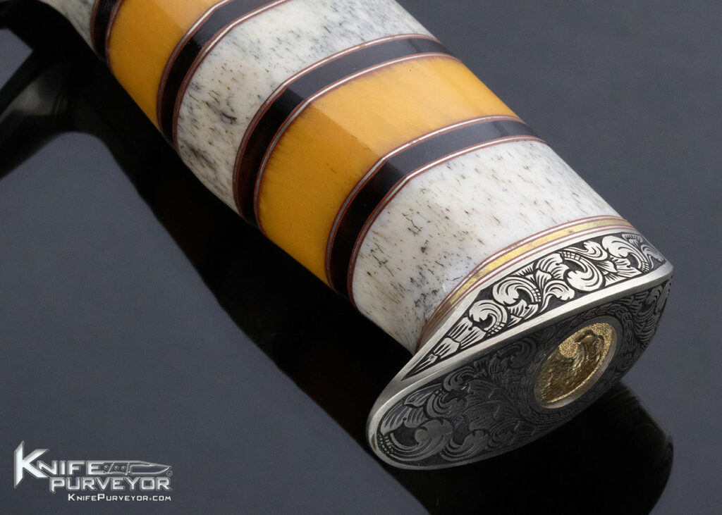 D'Alton Holder Custom Knife My Knife Engraved by Bruce Shaw Eagle with ...