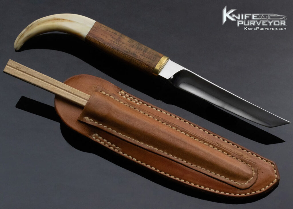 Stapal Fixed Blade Custom Knife with Chop Sticks and Sheath - Knife ...