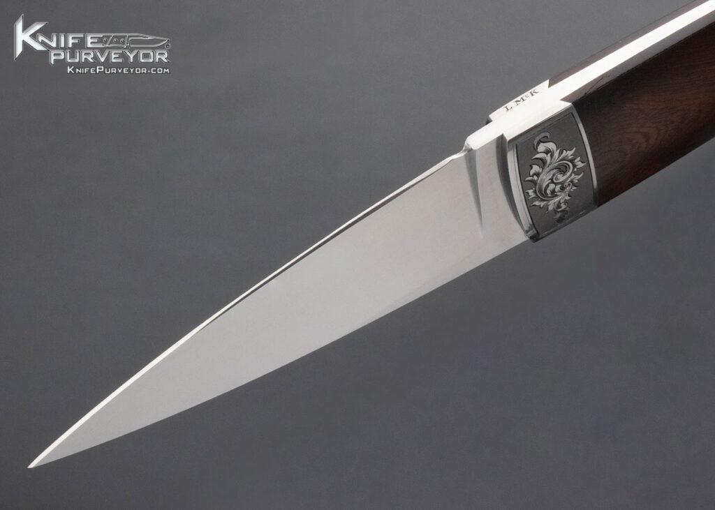 Steve Hoel Custom Knife Desert Ironwood Dagger Engraved by Lynton ...