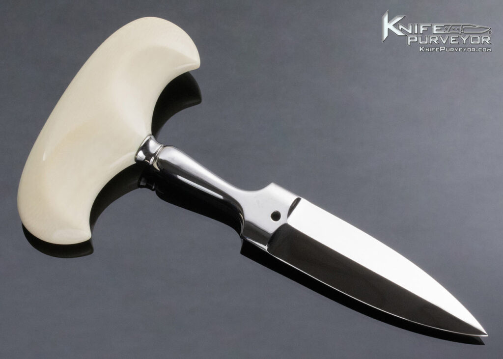 Buster Warenski Custom Knife Mammoth Push Dagger with Scabbard - Knife ...