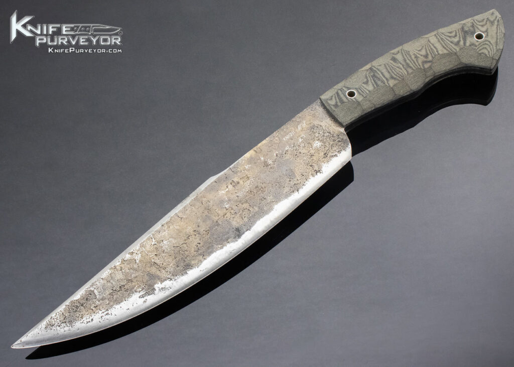 Jason Knight Custom Knife Hand Forged Micarta "Brute De Forge" - Knife ...