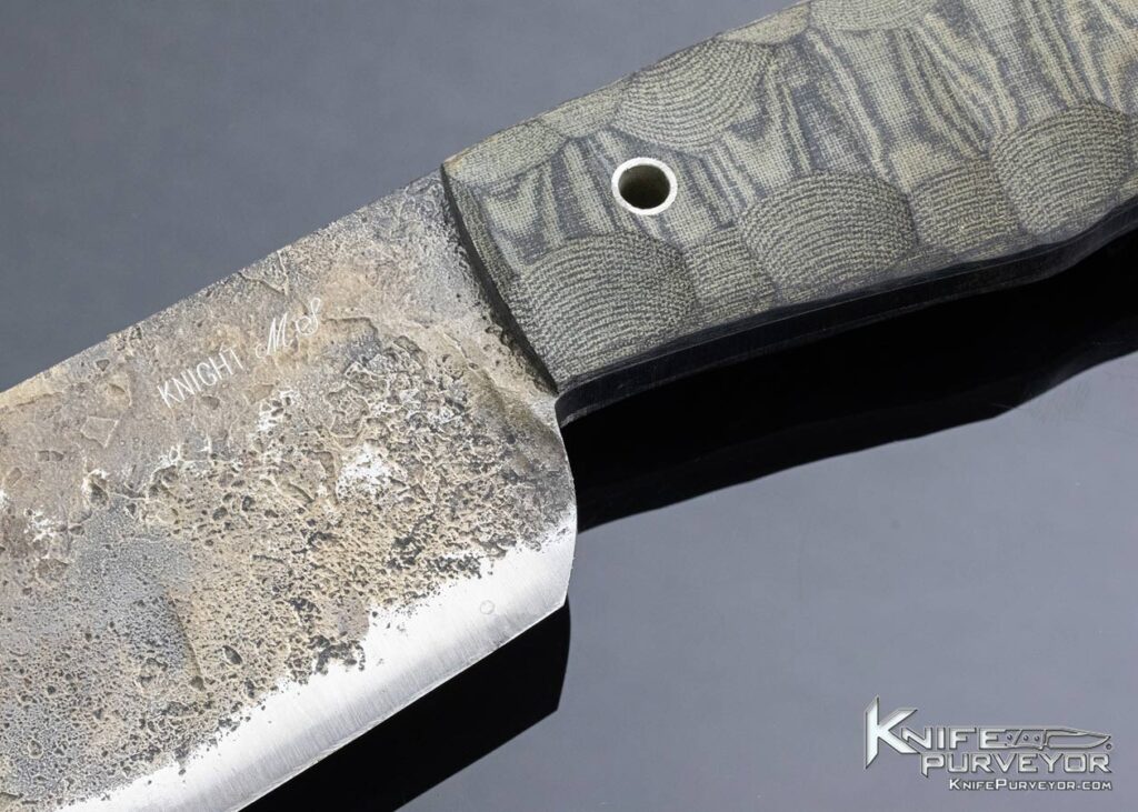 Jason Knight Custom Knife Hand Forged Micarta "Brute De Forge" - Knife ...