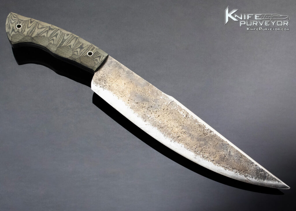 Jason Knight Custom Knife Hand Forged Micarta "Brute De Forge" - Knife ...
