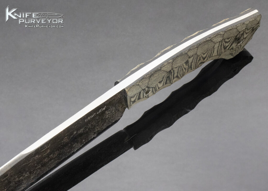 Jason Knight Custom Knife Hand Forged Micarta "Brute De Forge" - Knife ...