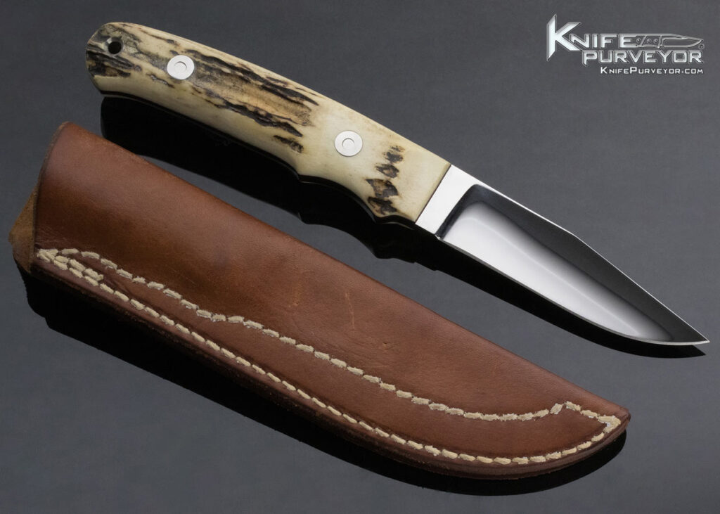Bob Loveless Custom Knife Improved Handle Stag Utility - Knife Purveyor