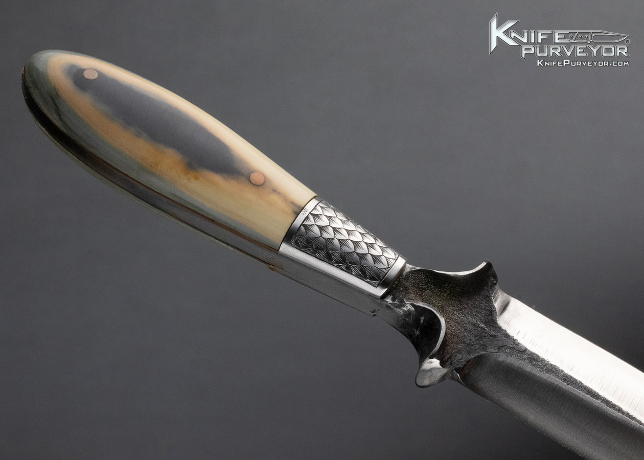 Joe Keeslar ABS Custom Knife Hand Forged 1080 Integral Brute de Forge ...