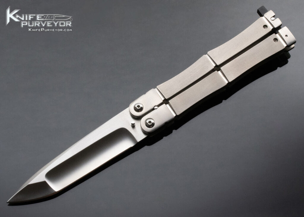 Reese Weiland Custon Knife Butterfly Bamboo Tanto Balisong with T-Latch ...