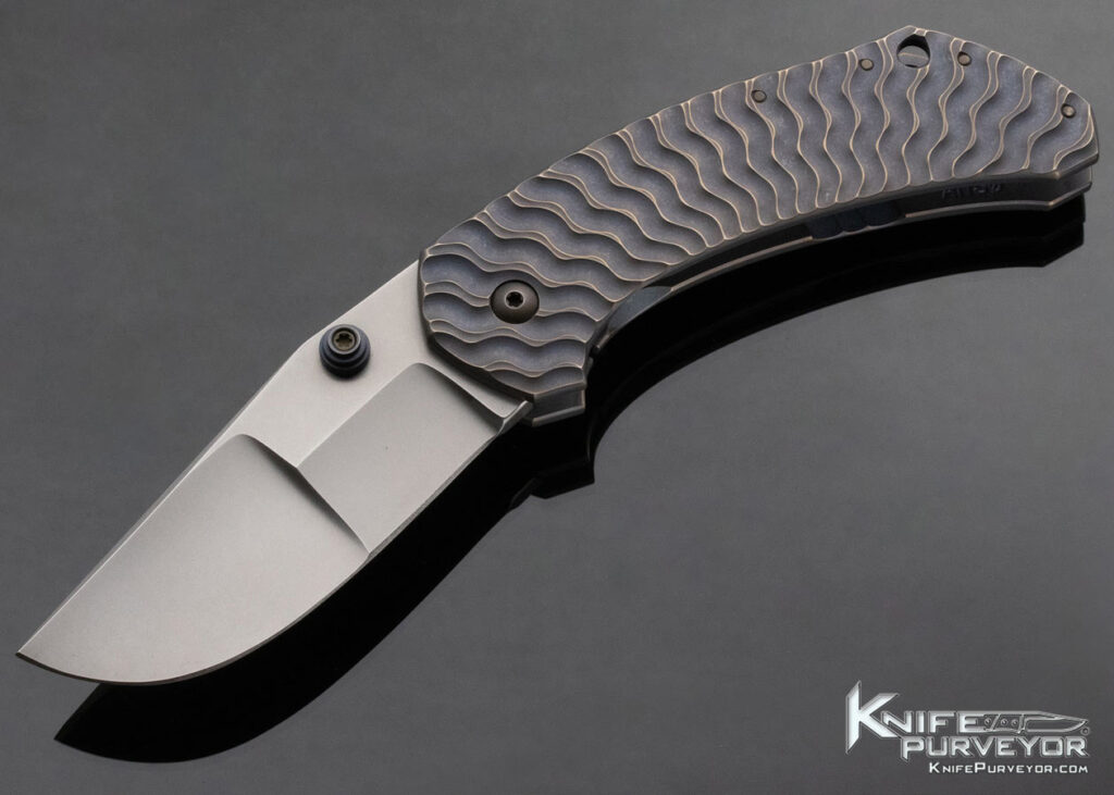 Jens Anso Custom Knife Minos Titanium Frame Lock - Knife Purveyor