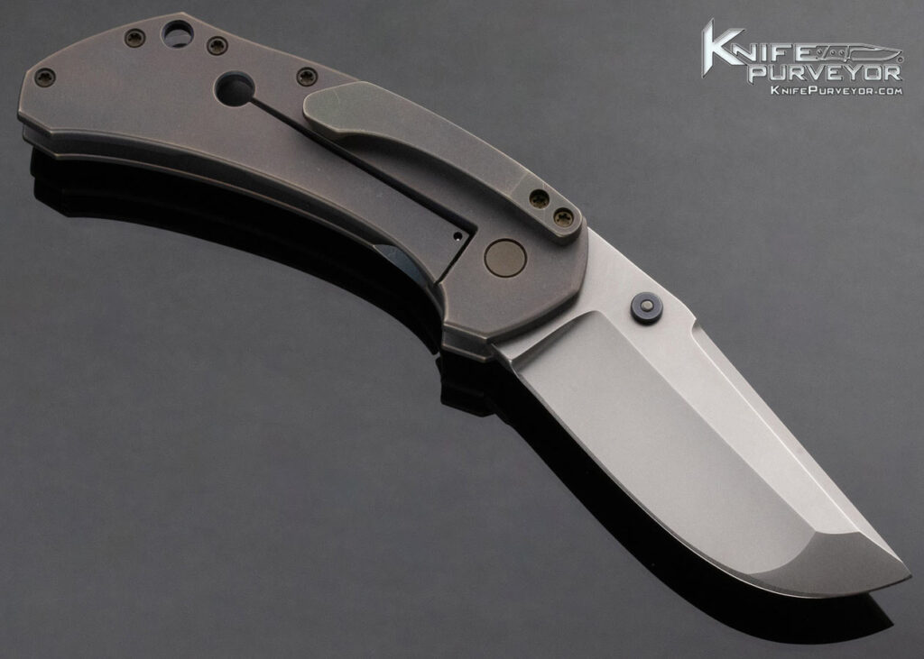 Jens Anso Custom Knife Minos Titanium Frame Lock - Knife Purveyor