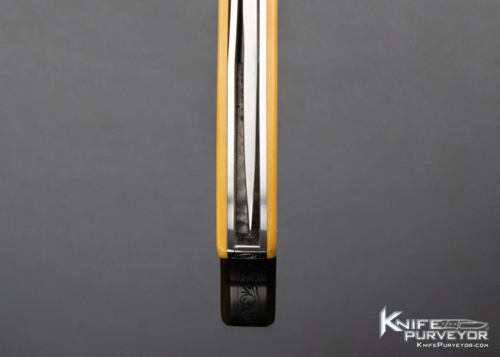 Kit Carson Custom Knife Unknown Engraved Westinghouse Micarta Linerlock ...