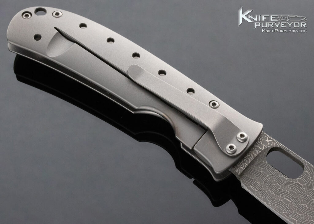 Tom Mayo Custom Knife 25th Anniversary with Titanium & Damascus Blade ...