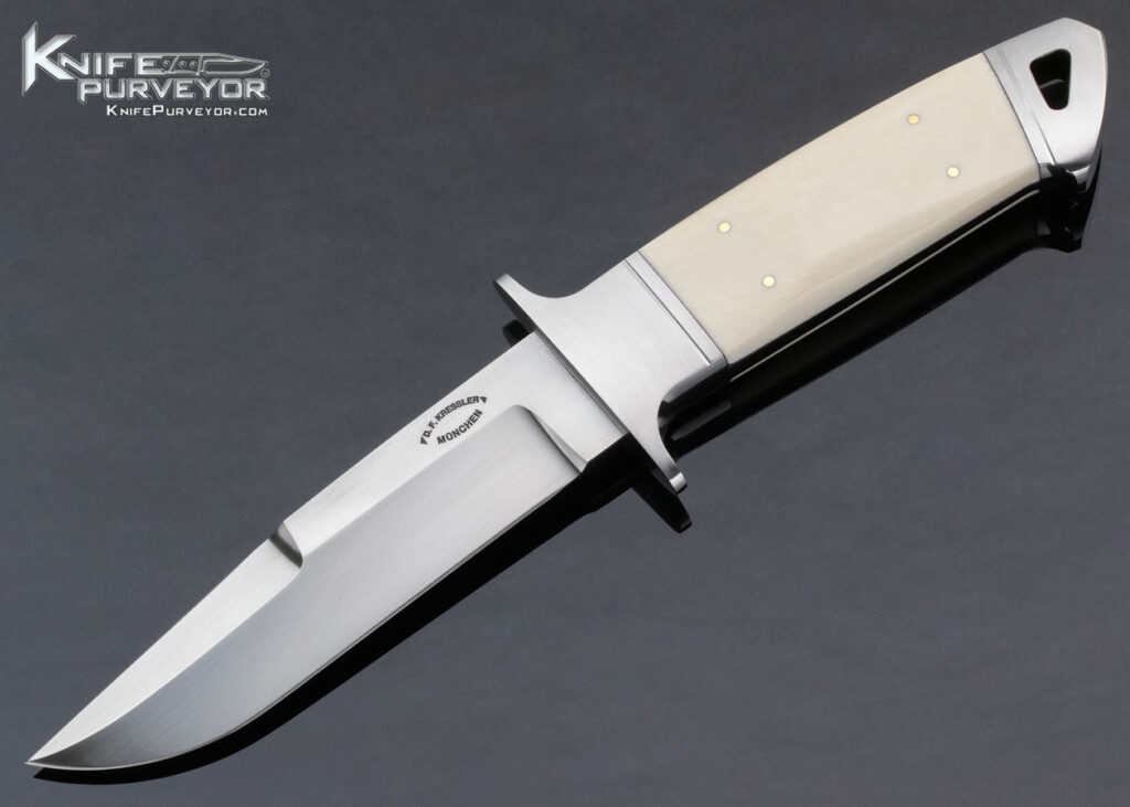 D. F. Kressler Custom Knife Mammoth Integral Chute Knife - Knife Purveyor