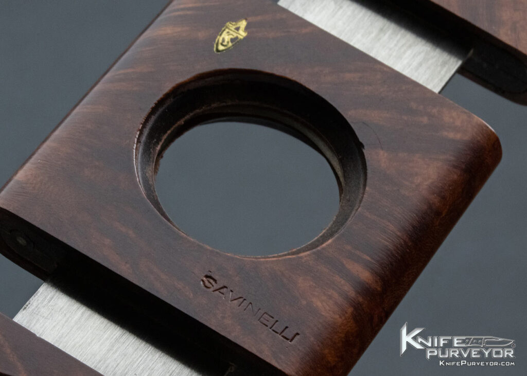 Savinelli Italian Vintage Briar Wood Cigar Cutter - Knife Purveyor